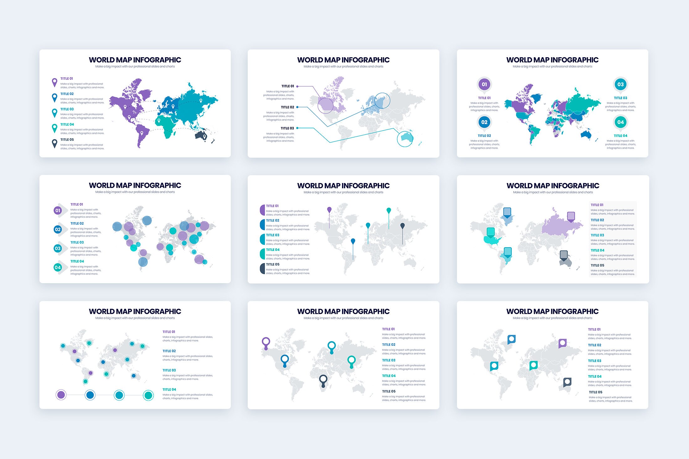 World Map Infographics | Template for Illustrator, Easy to Edit, Fully ...