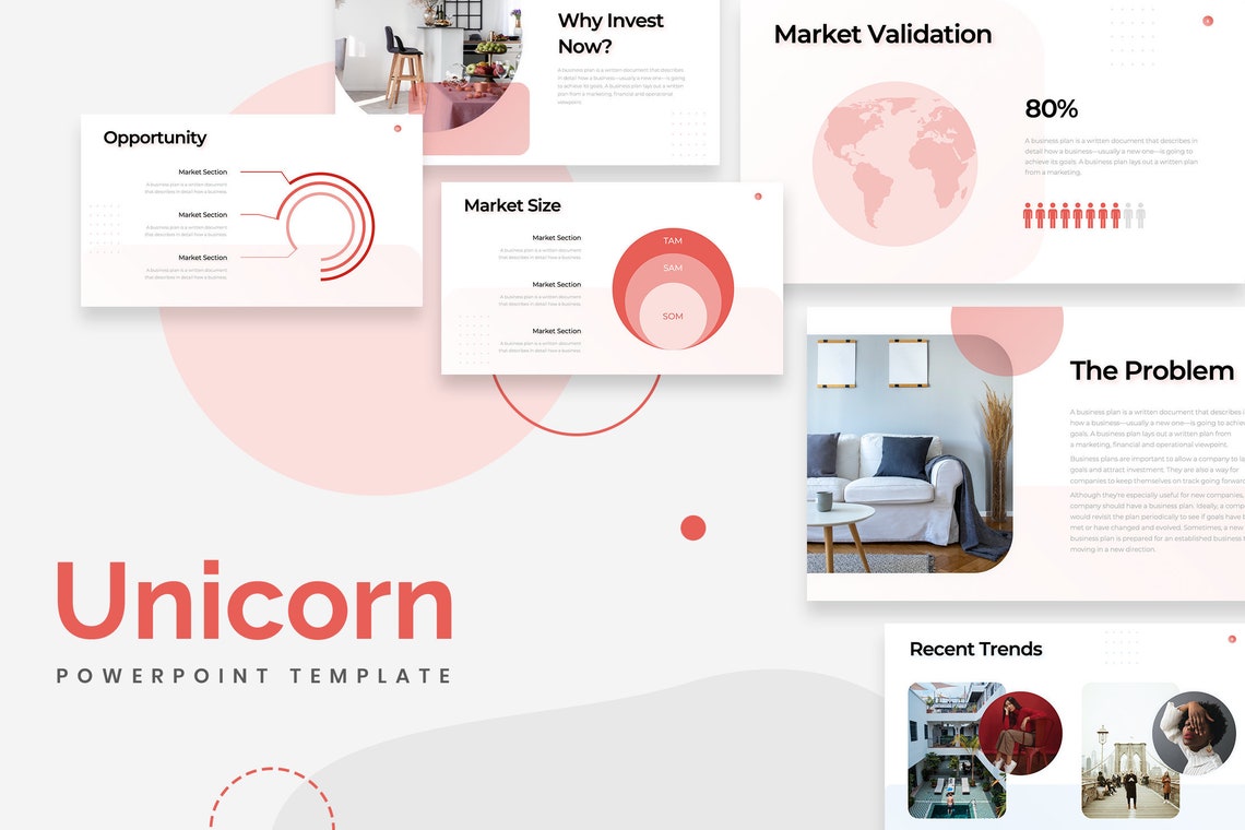 Unicorn Startup Powerpoint Template Presentations for Microsoft ...