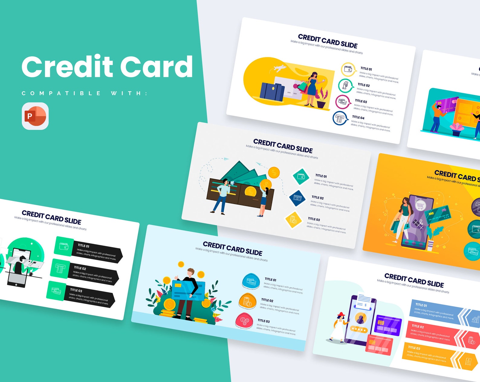 Credit Card Infographic Slides Template for Powerpoint Best Powerpoint ...