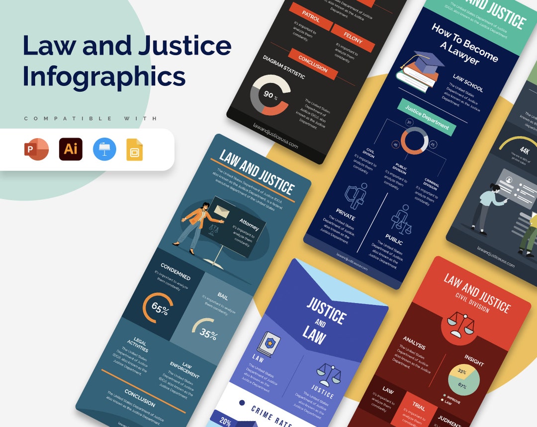 Law and Justice Vertical Infographic Templates | Diagrams for ...