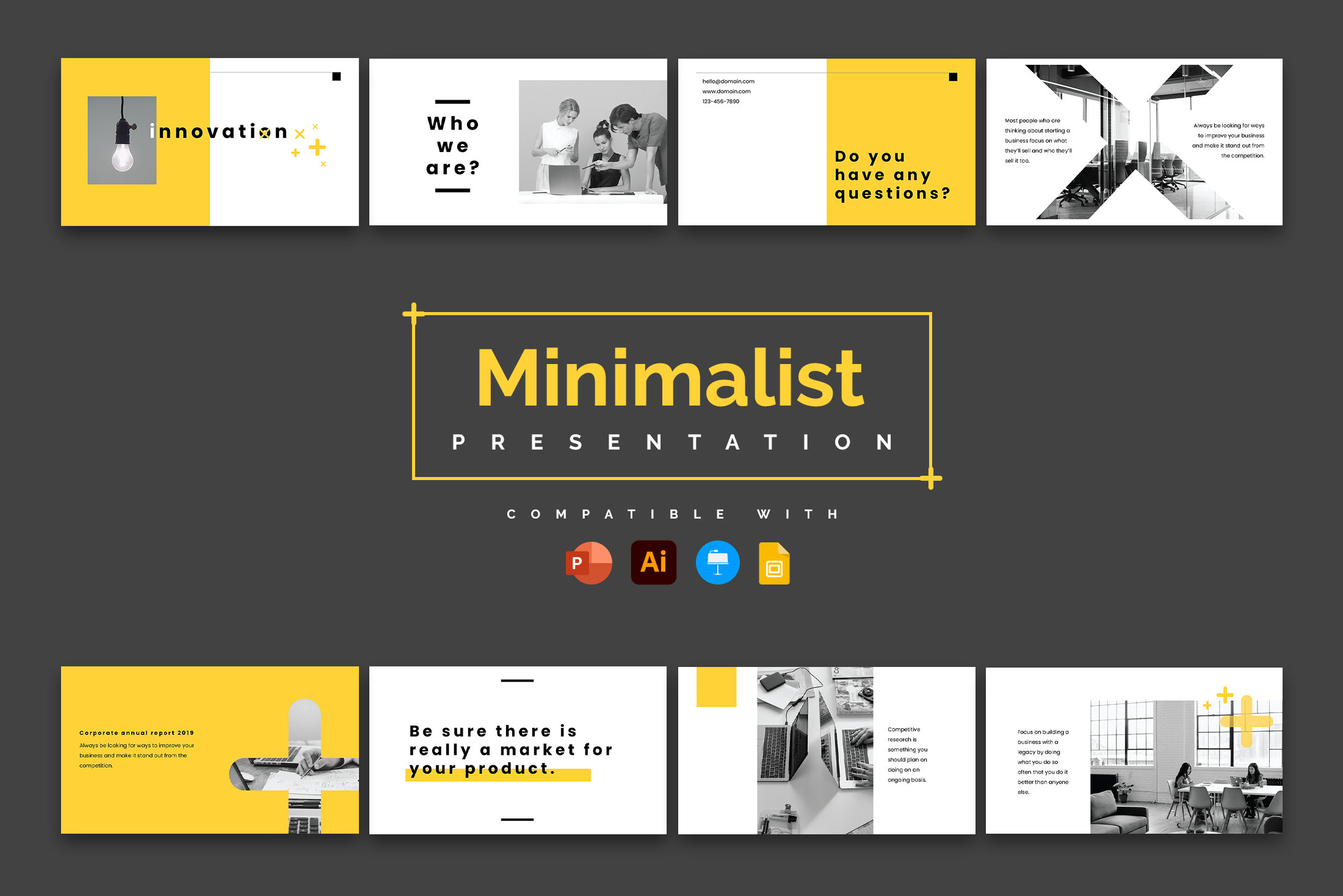Minimalist Presentation Template | Powerpoint Template, Slides for ...