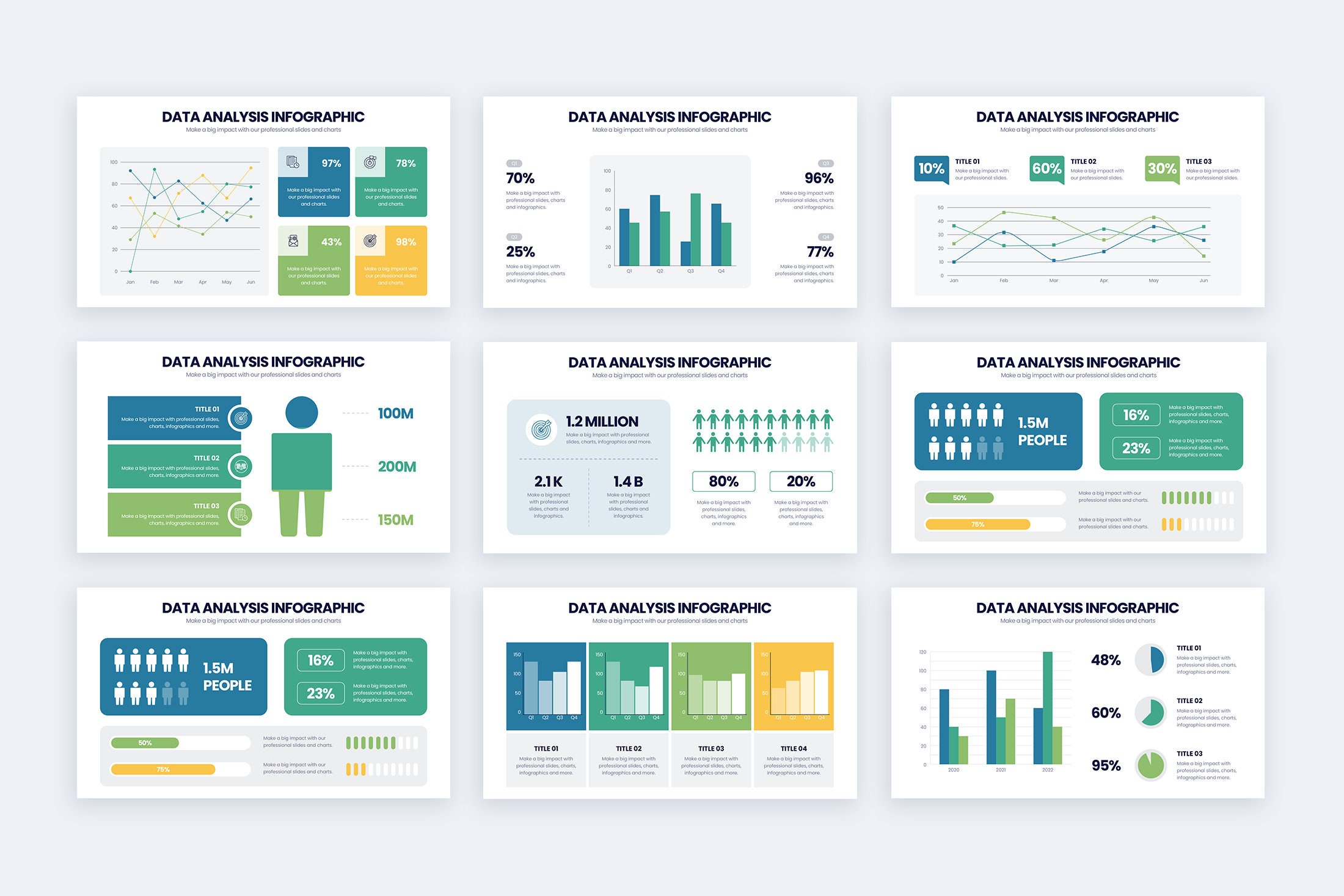 Data Analysis Infographics Powerpoint Template, Template for Powerpoint ...