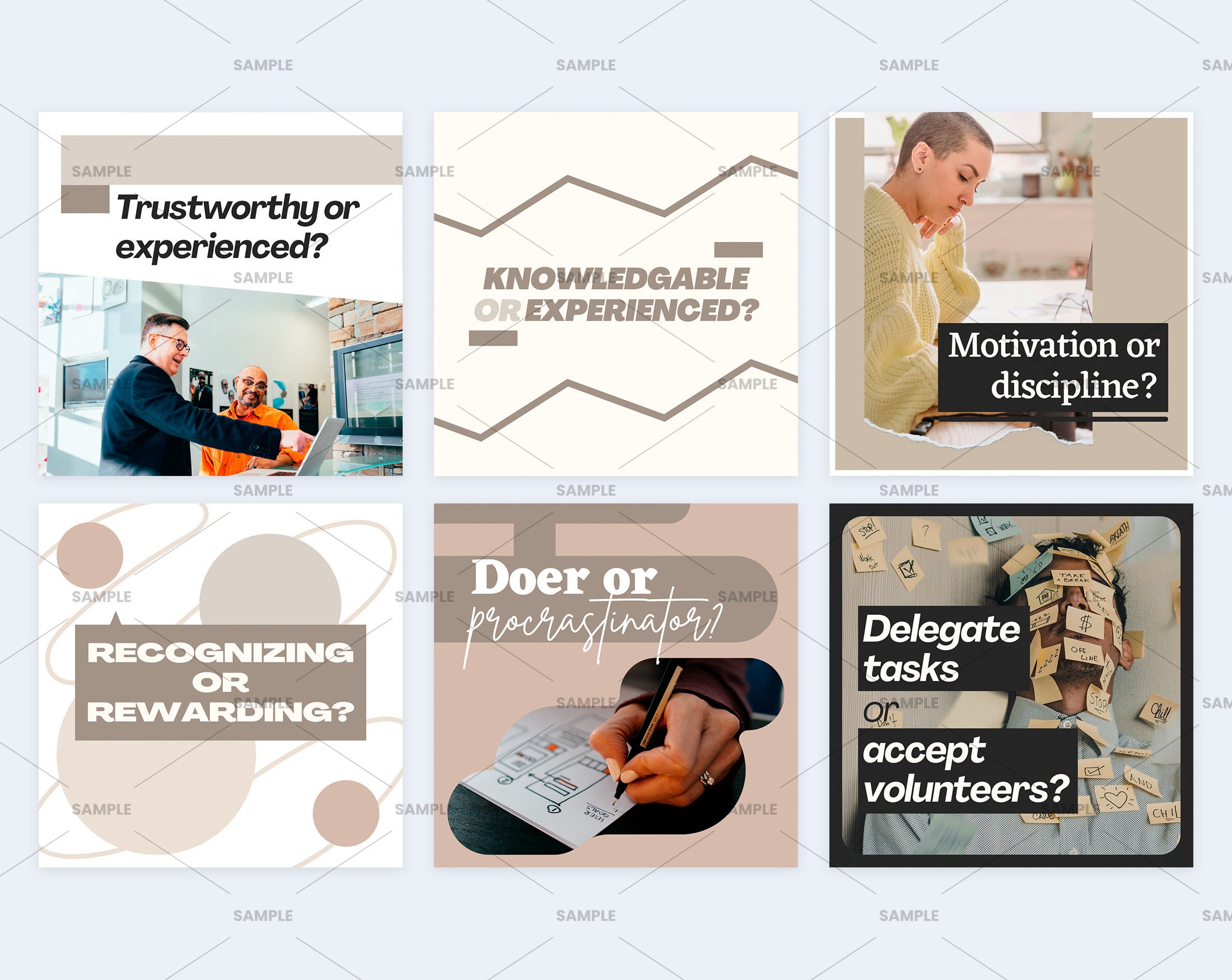 Business Coaching This or That Template for CANVA, Easy to Edit ...