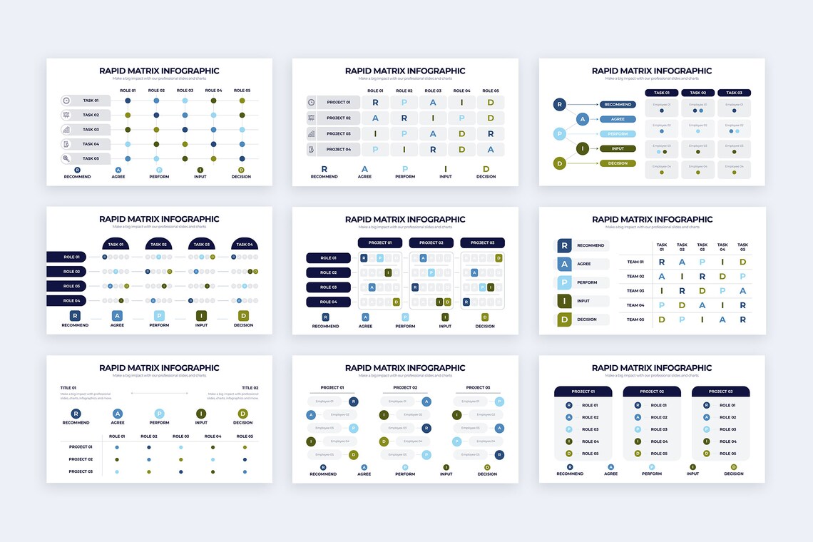 RAPID Matrix Infographics | Template for Google Slides | Best Google ...