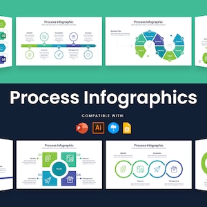 Process Infographic Templates Diagrams for Powerpoint, Illustrator ...