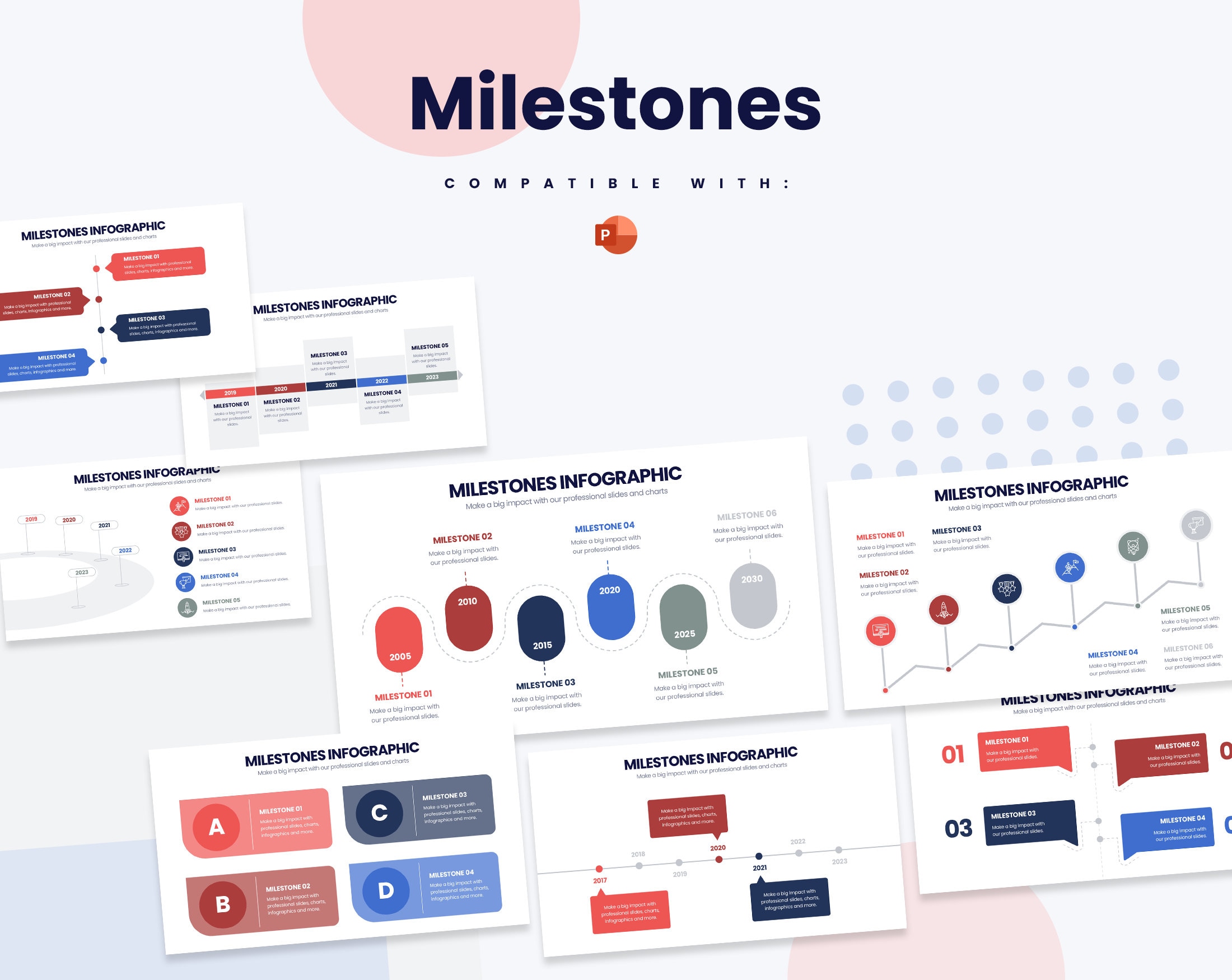 Milestone Infographics | Powerpoint Template, Template for Powerpoint ...