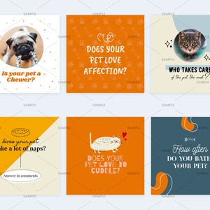 Pet Engagement Question Social Media | CANVA Template, Engagement Boost ...