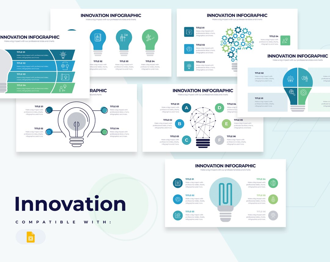 Innovation Infographics Template for Google Slides Best - Etsy