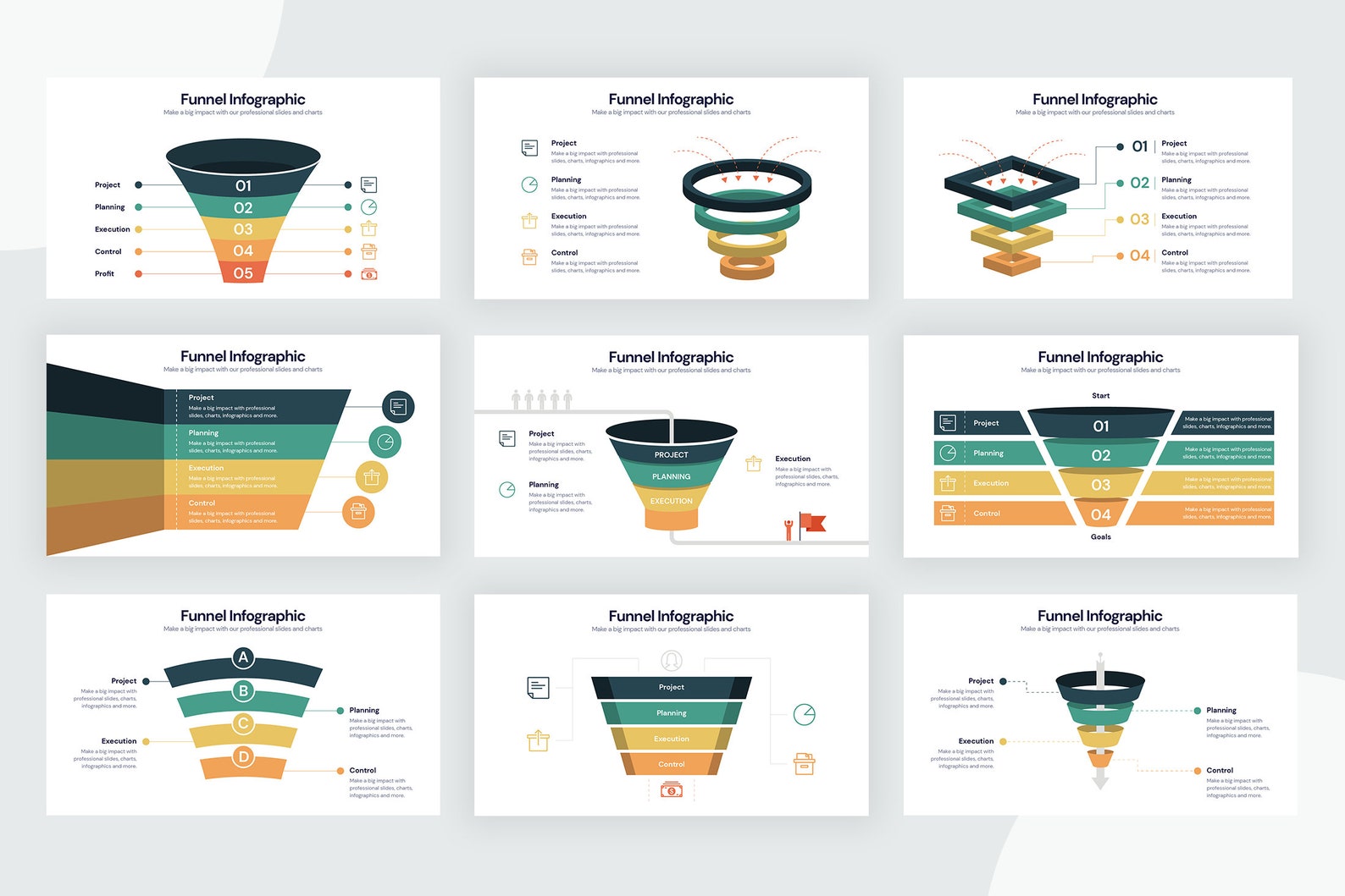 Funnel Infographic Templates | Diagrams for Powerpoint, Illustrator ...