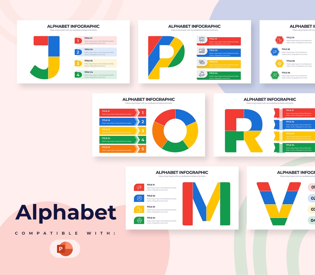 Alphabet Infographics | Powerpoint Template, Template for Powerpoint ...