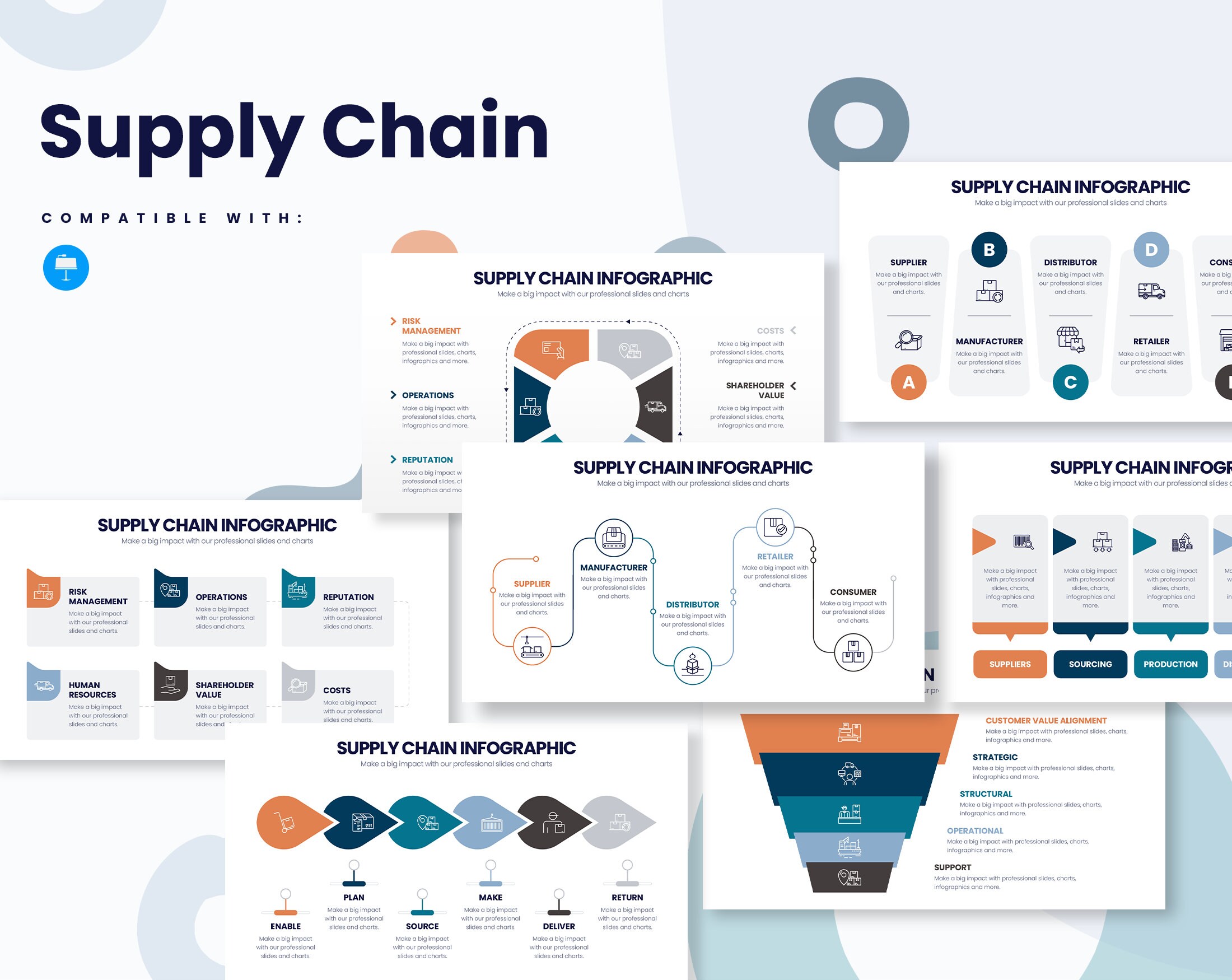 Supply Chain Infographics | Template for Keynote | Best Keynote ...