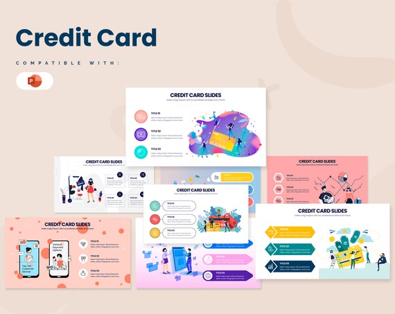 Credit Card Infographics Template for Powerpoint Best - Etsy