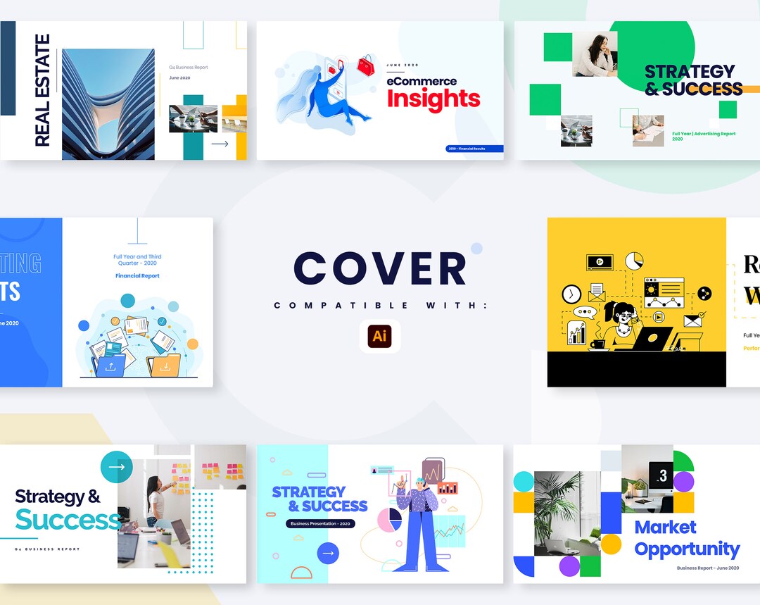 Infografía de portada / Plantilla para Illustrator / Mejor plantilla de ...