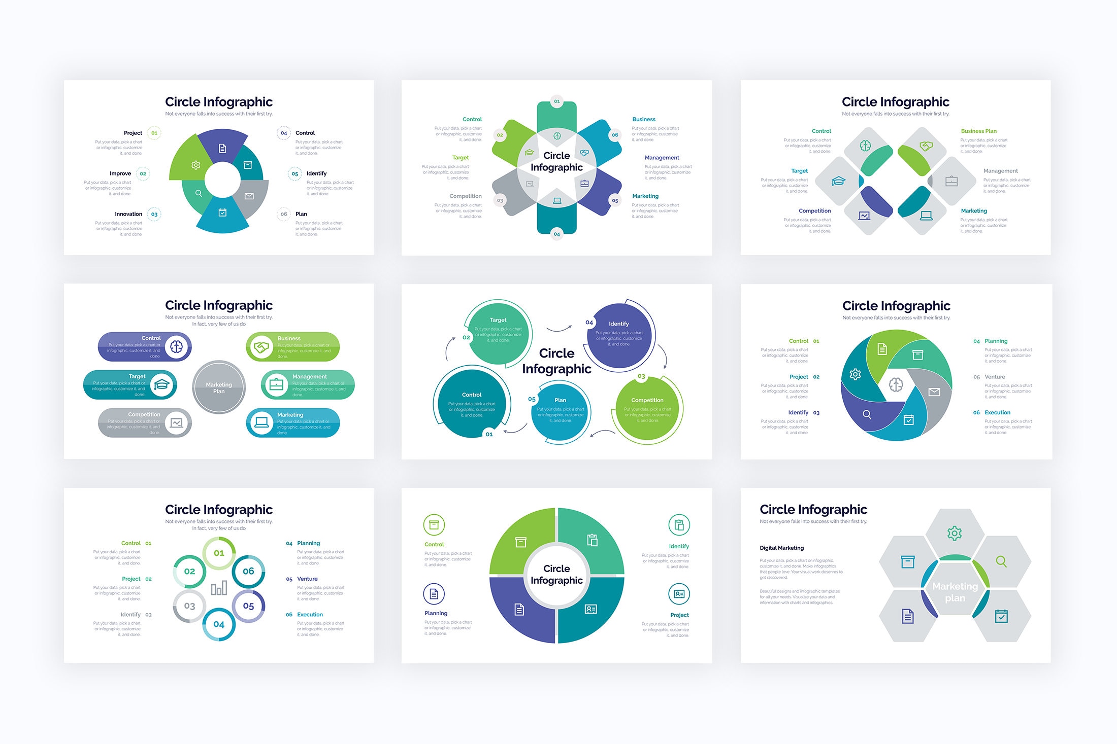 Powerpoint Circle Infographic Template