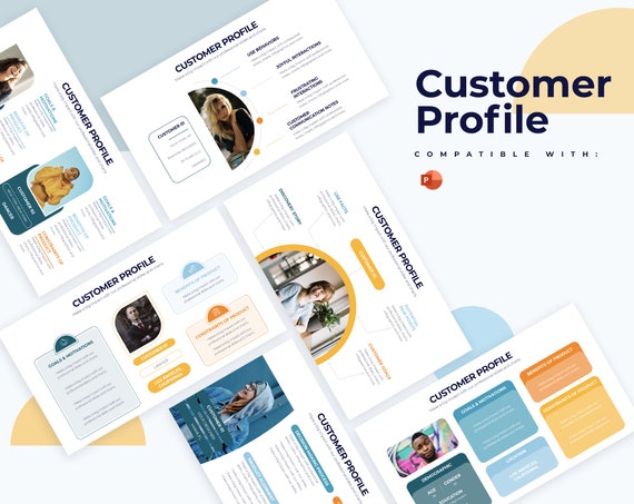 Customer Profile Infographics Powerpoint Template Template - Etsy
