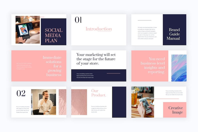 Central Project Presentation Template Powerpoint Template - Etsy