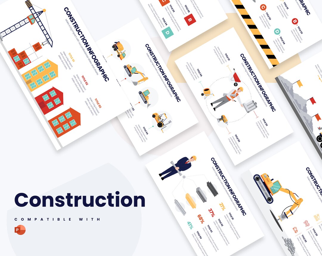 Construction Infographics | Powerpoint Template, Template for ...