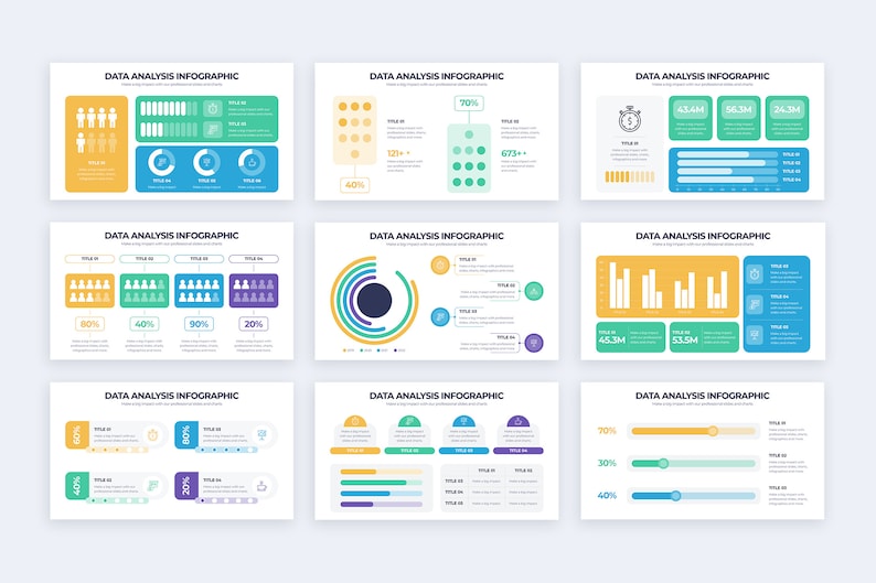 Data Analysis Infographics Powerpoint Template Template for - Etsy