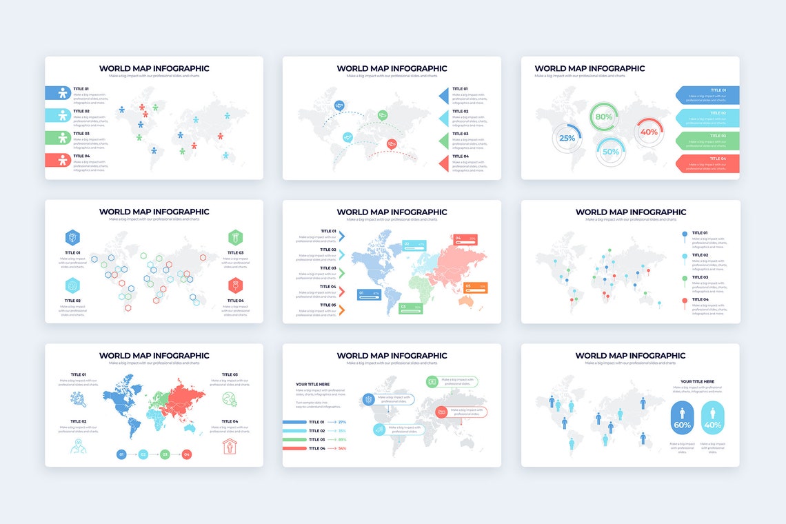 World Maps Infographics | Template for Powerpoint | Best Powerpoint ...