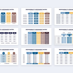 Responsibility Assignment Matrix Infographics | Template for Google ...
