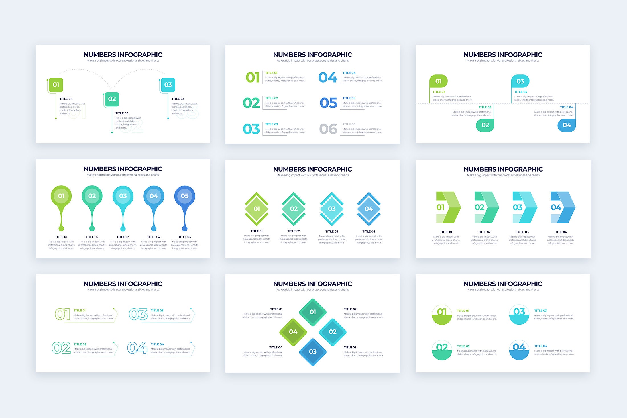 Infografía de números / Plantilla de Powerpoint Plantilla - Etsy México