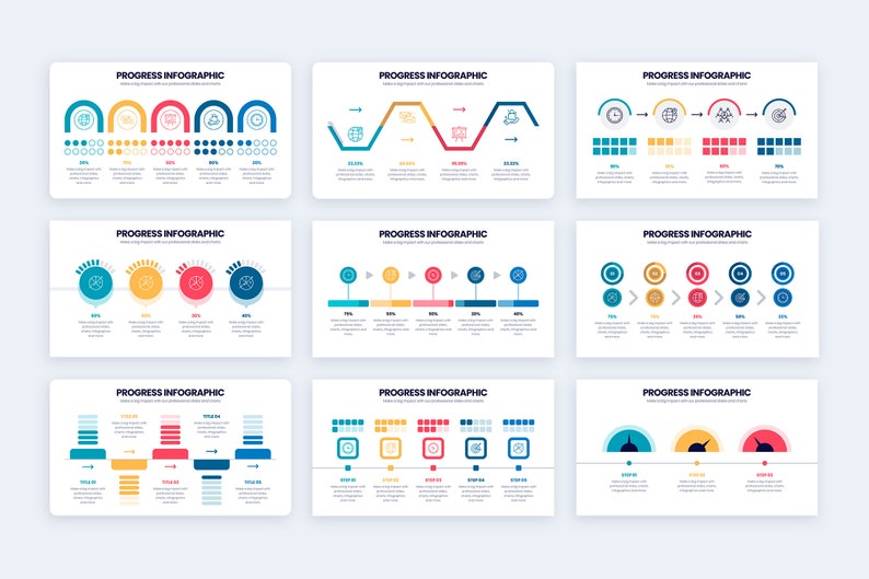Progress Infographics | Template for Powerpoint | Best Powerpoint ...
