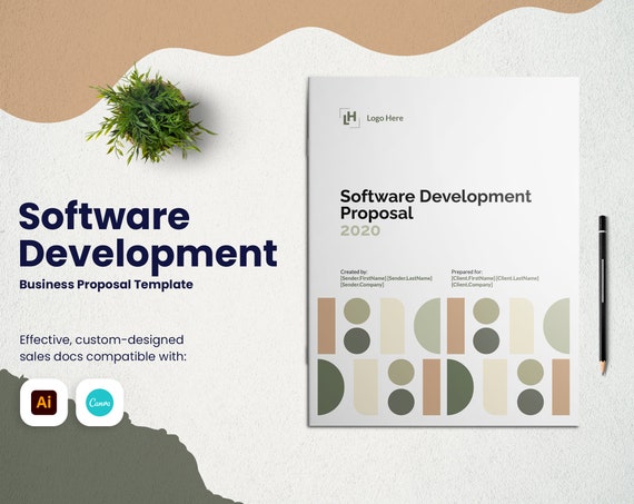 Software Development Proposal Template for CANVA & ILLUSTRATOR - Etsy