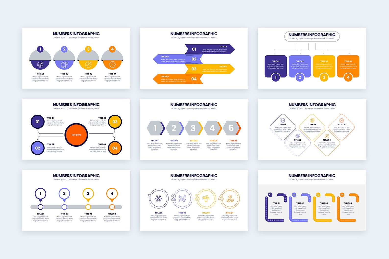 Numbers Infographics Template For Google Slides Best Etsy