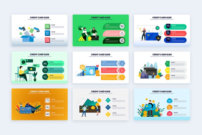 Credit Card Infographic Slides | Template for Google Slides | Best ...