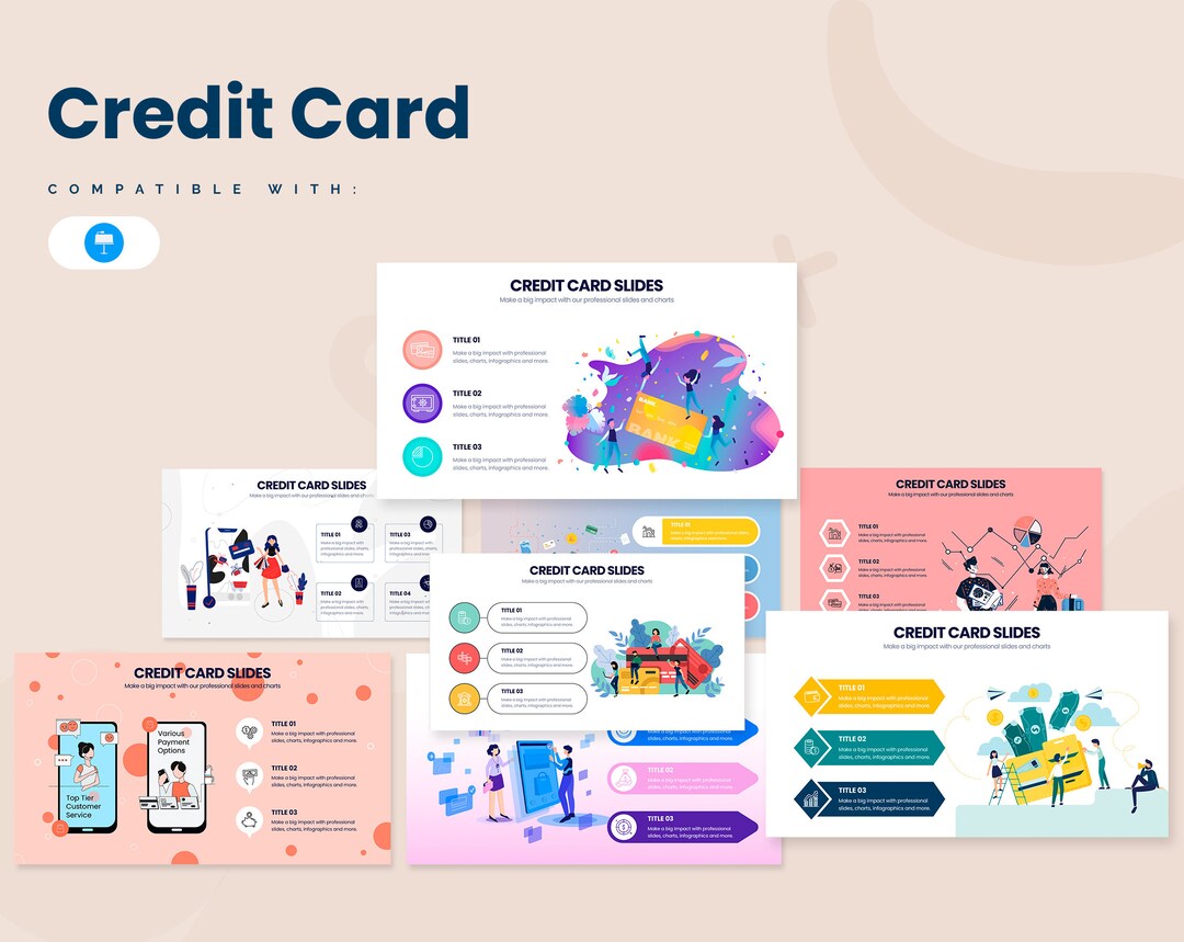 Credit Card Infographics Template for Keynote Best Keynote Template ...