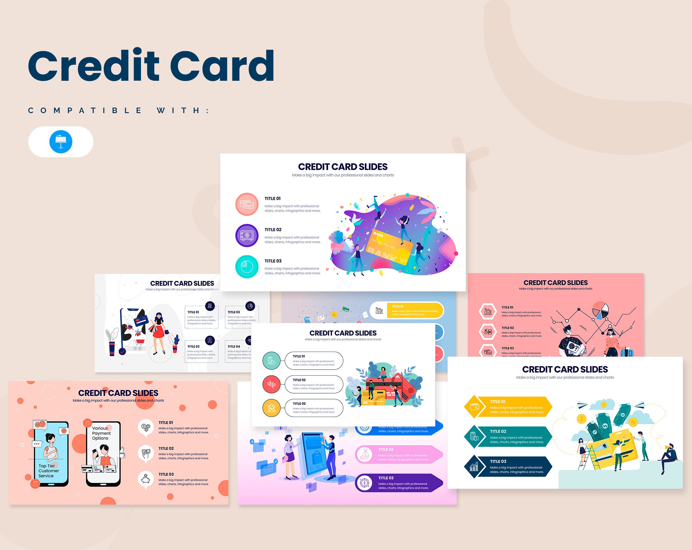 Credit Card Infographics Template for Keynote Best Keynote Template ...