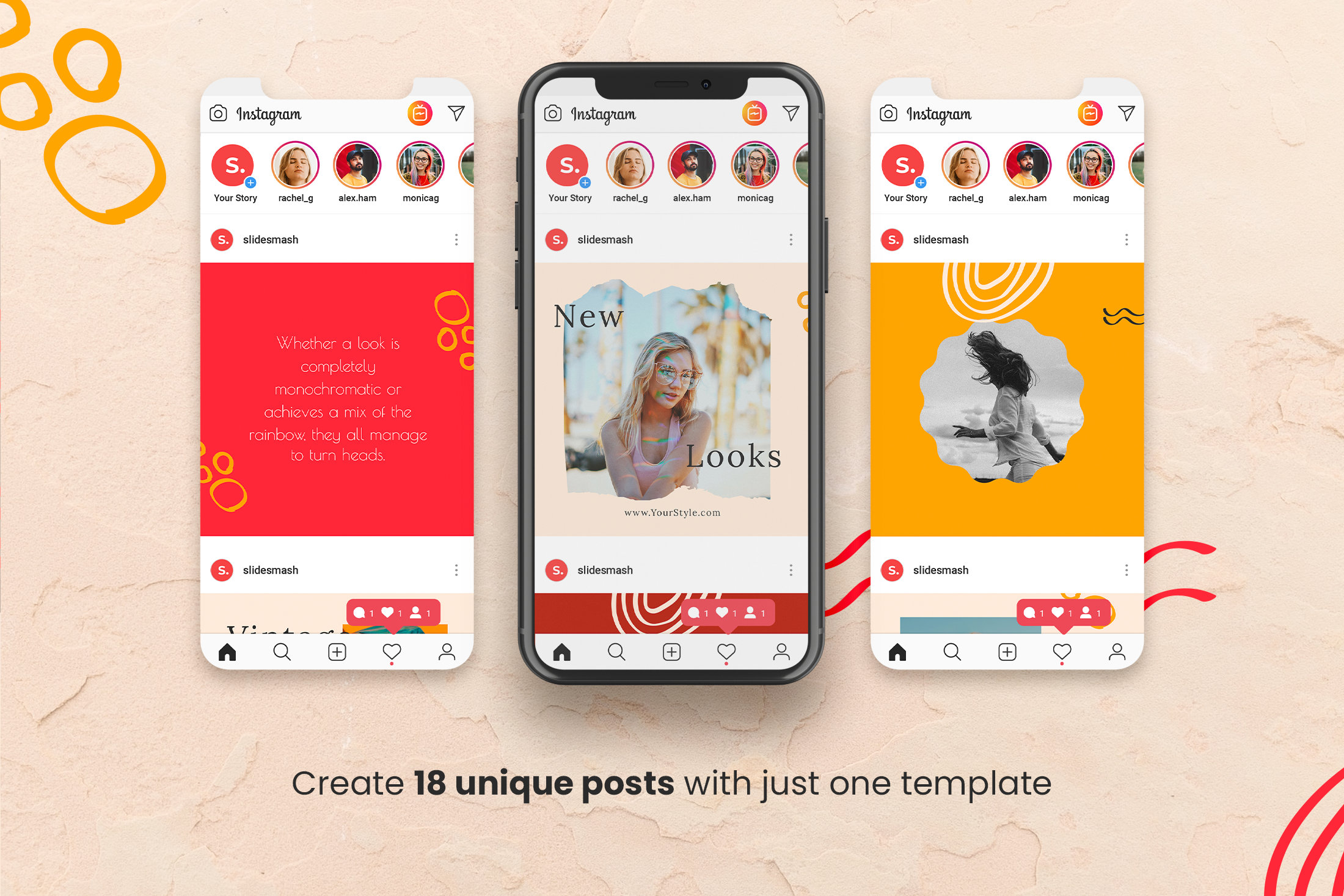 Clara Instagram Puzzle Template CANVA Instagram Post - Etsy