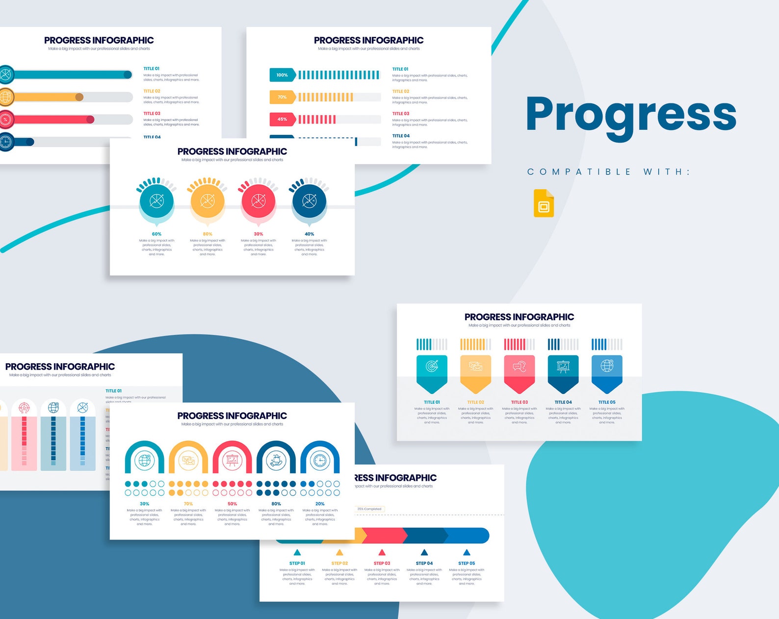 Progress Infographics | Template for Google Slides | Best Google Slides ...