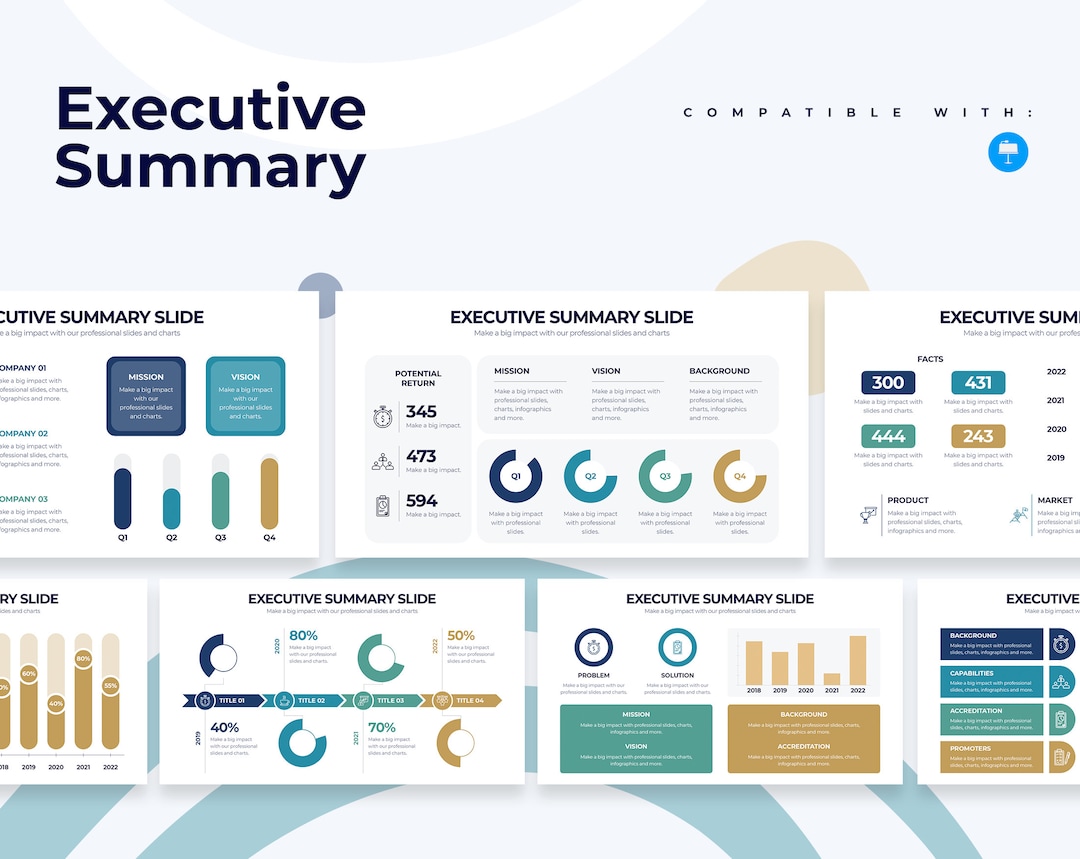 Executive Summary Infographics | Template for Keynote | Best Keynote ...