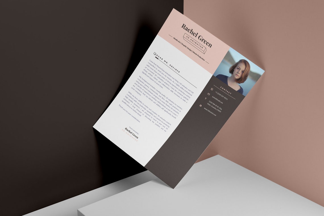 Ella Resume Template | Professional Microsoft Word CV Indesign Template ...