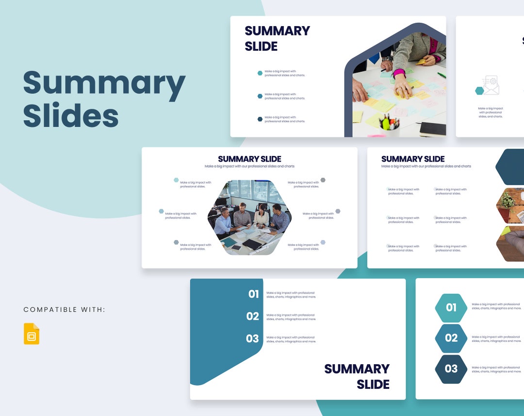 Summary Slides Template for Google Slides Minimal Work Modern Best ...