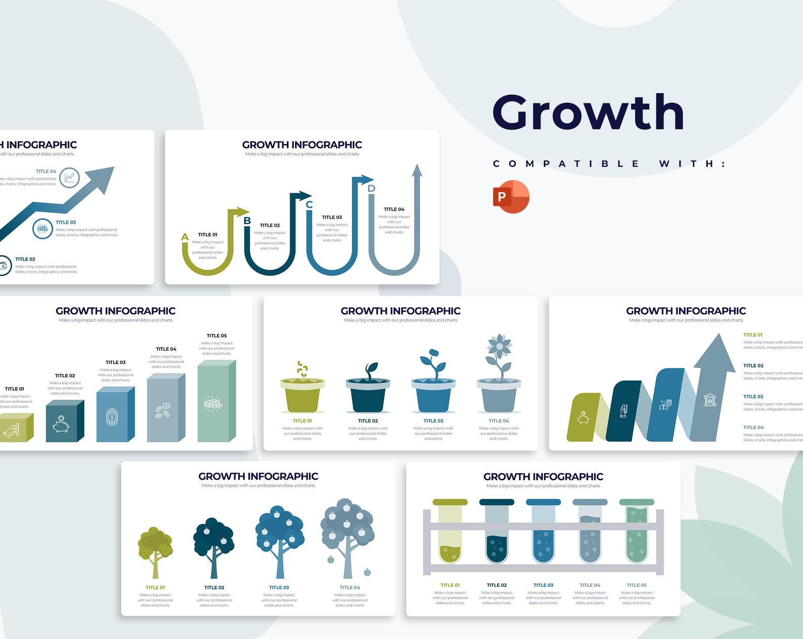 Growth Infographics | Powerpoint Template, Template for Powerpoint ...