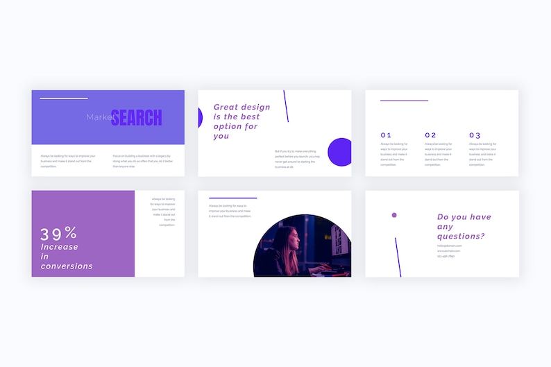 Purple Presentation Template | Powerpoint Template, Slides for Keynote ...