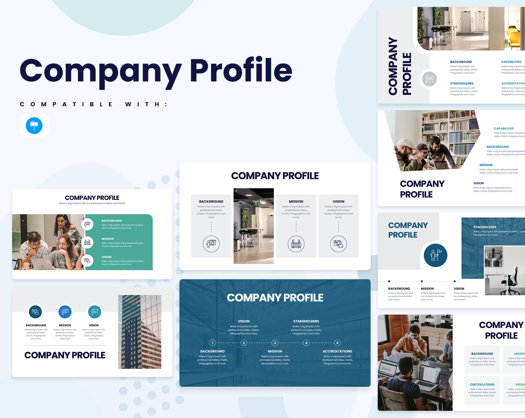 Company Profile Infographics | Template for Keynote | Best Keynote ...