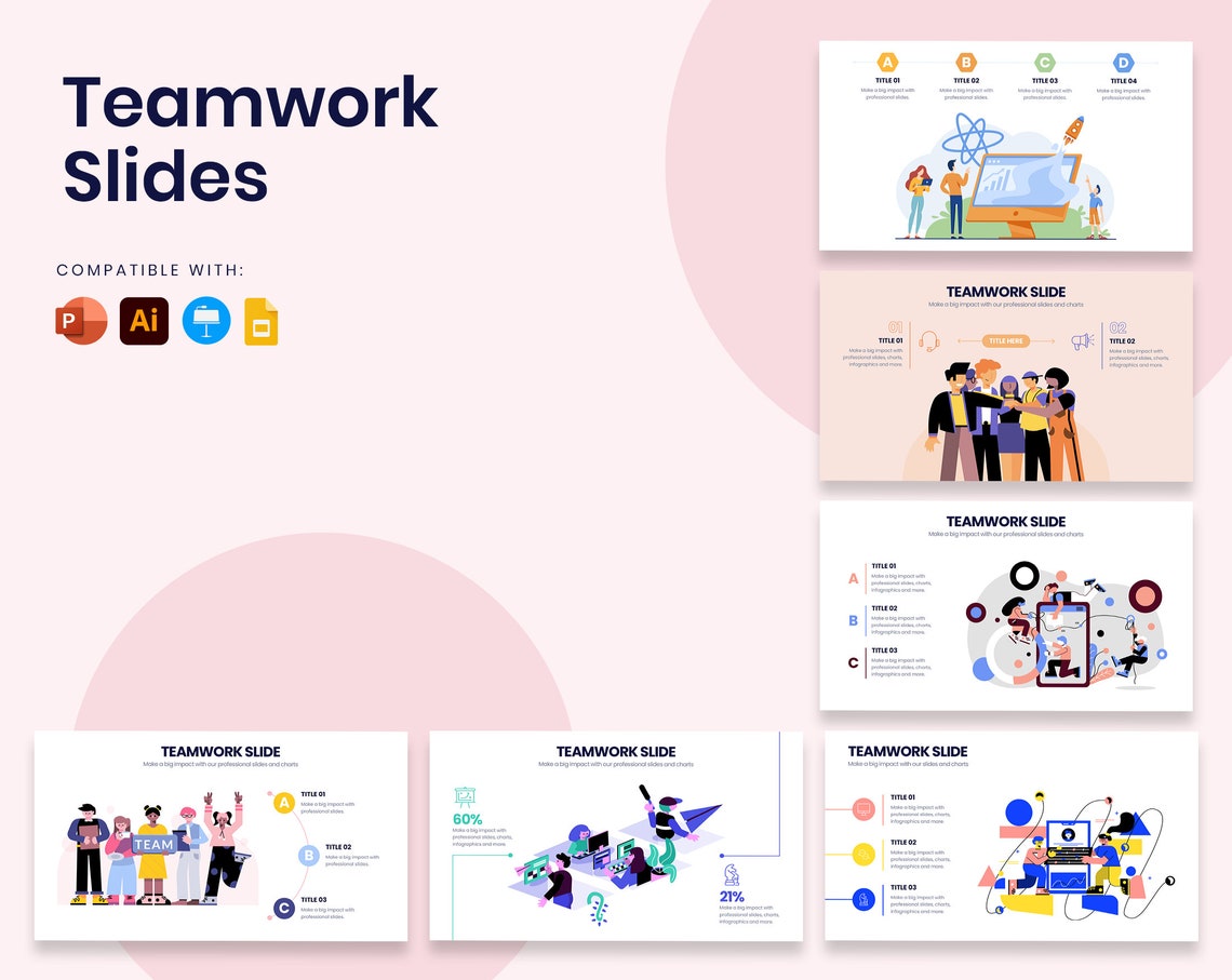 Teamwork Infographic Templates | Diagrams for Powerpoint, Illustrator ...