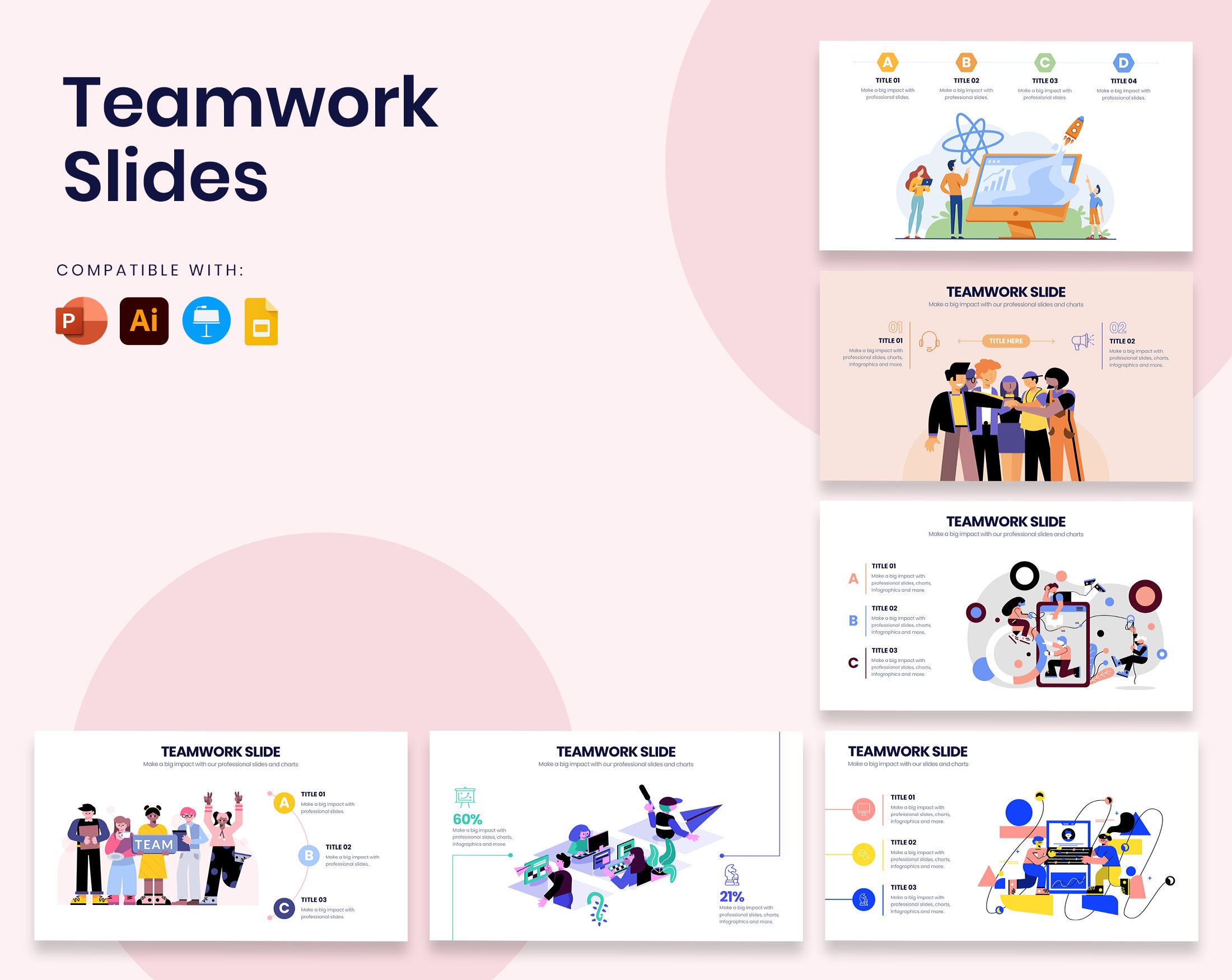 Teamwork Infographic Templates | Diagrams for Powerpoint, Illustrator ...
