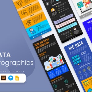Data Vertical Infographic Templates | Diagrams for Powerpoint ...