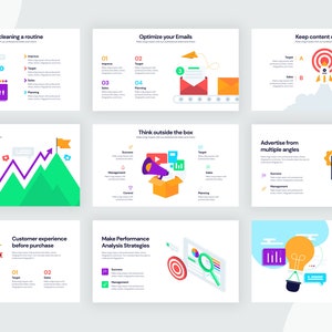 Marketing Infographic Templates Diagrams for Powerpoint - Etsy