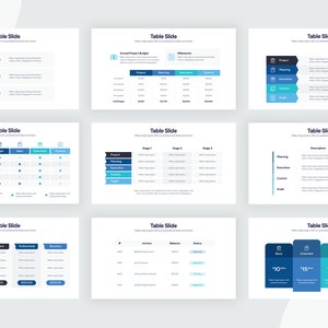 Table Slide Infographic Templates | Diagrams for Powerpoint ...