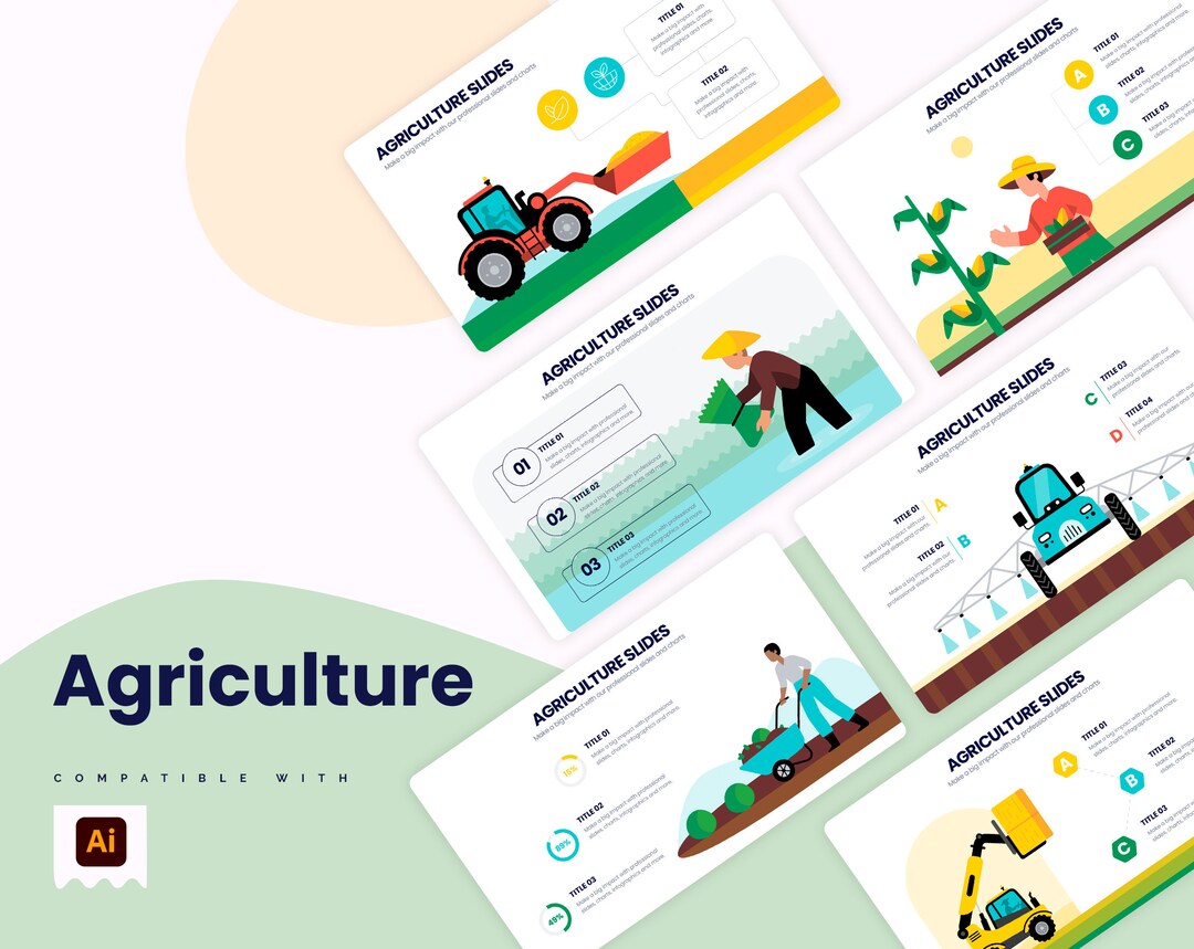 Agriculture Infographics | Template for Illustrator, Easy to Edit ...
