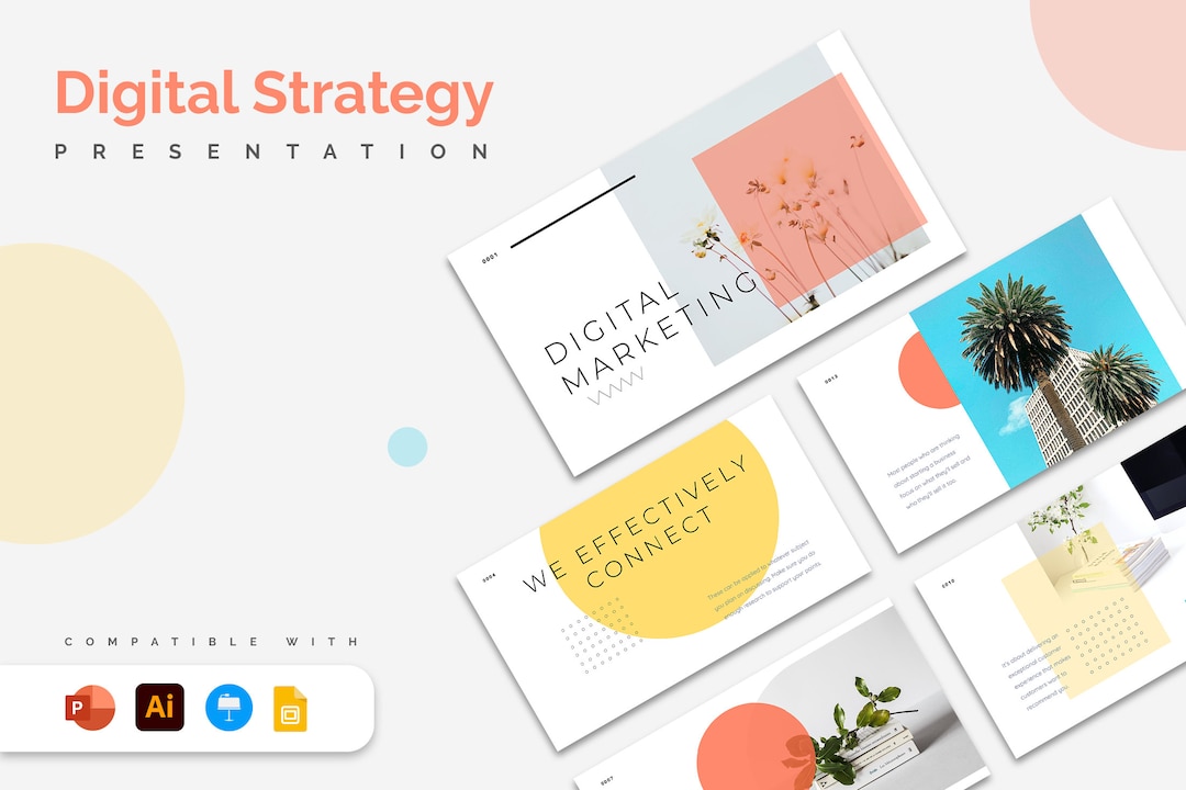 Digital Strategy Presentation Template | Powerpoint Template, Slides ...