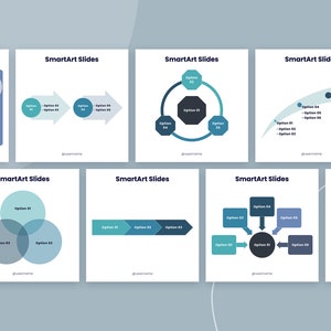 Square Smart Art Powerpoint Templates | Bundle Templates | Editable ...