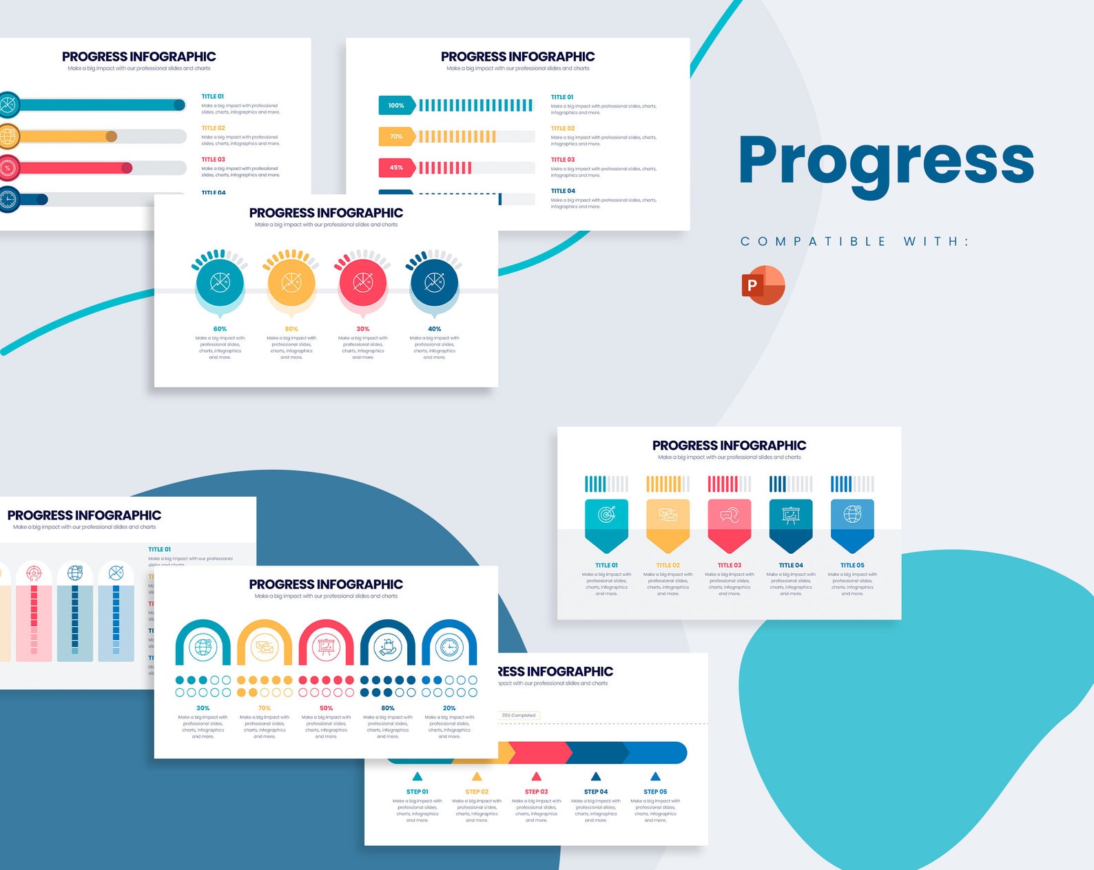 Progress Infographics | Template for Powerpoint | Best Powerpoint ...
