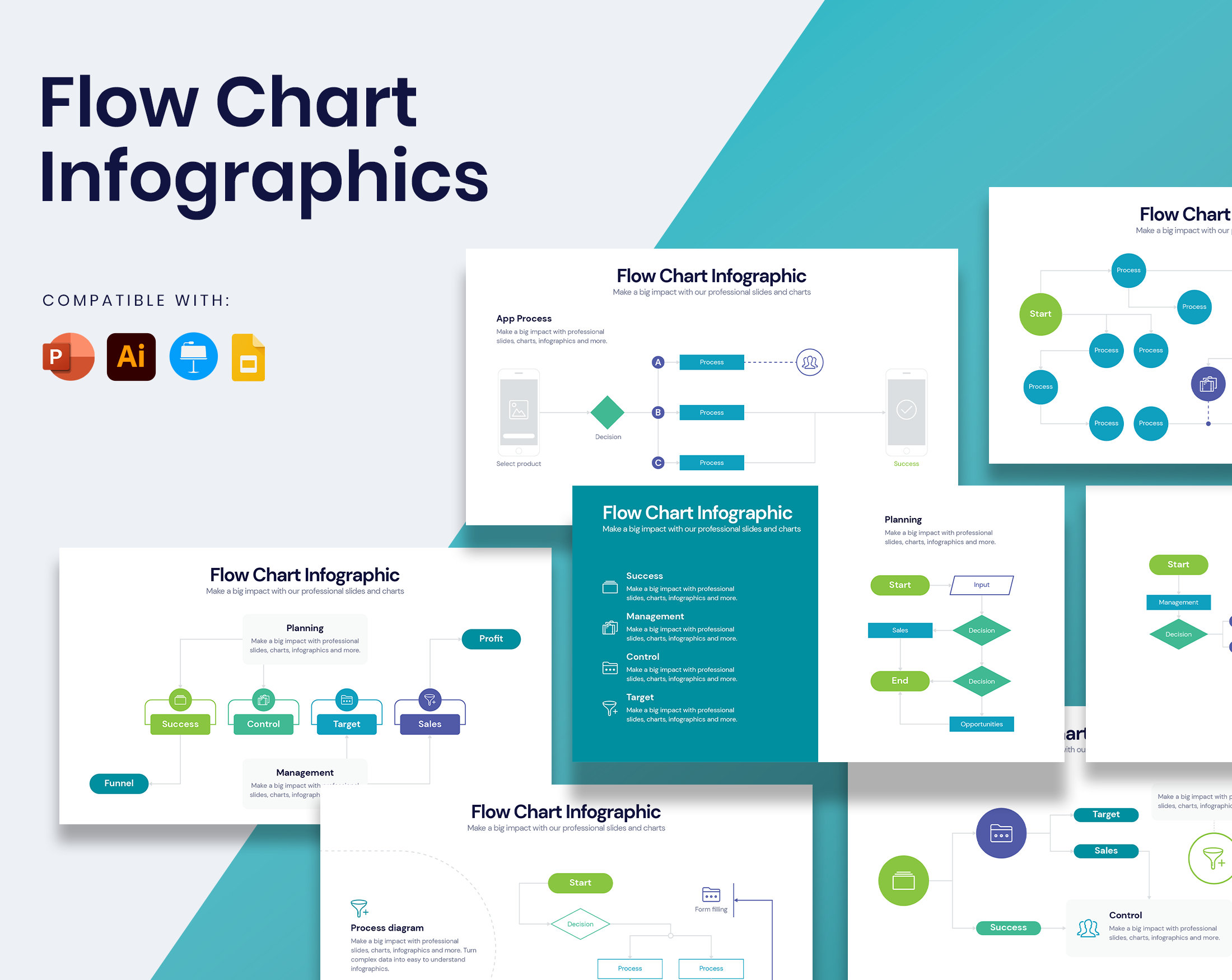 Flow Chart Templates | Diagrams for Powerpoint, Illustrator, Keynote ...