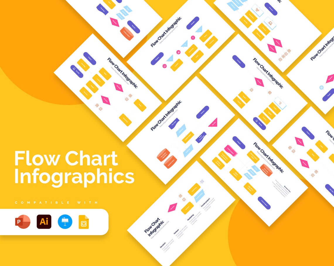 Flow Chart Templates | Diagrams for Powerpoint, Illustrator, Keynote ...